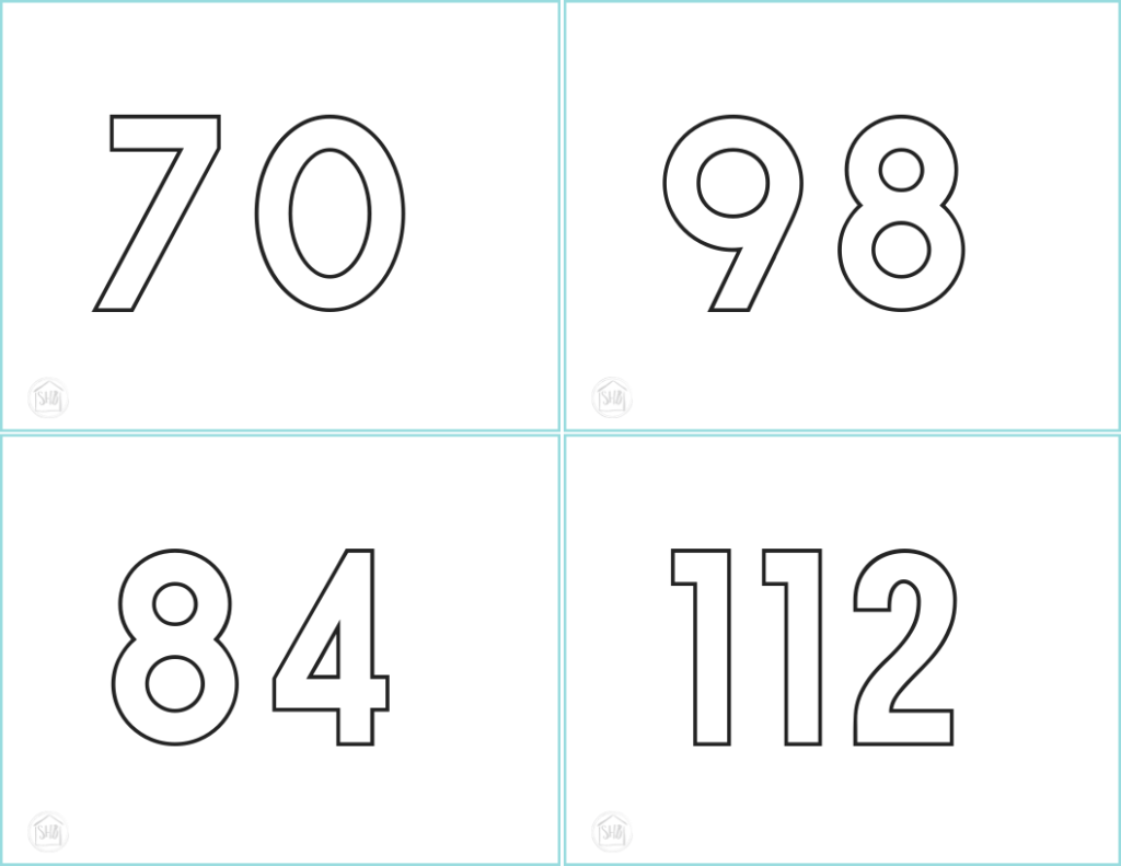 Skip Counting Cards 14 – Simple. Home. Blessings