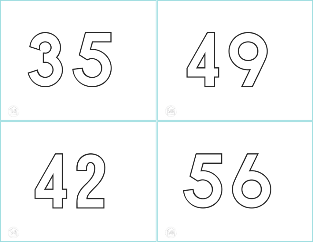 Skip Counting Cards 7 – Simple. Home. Blessings